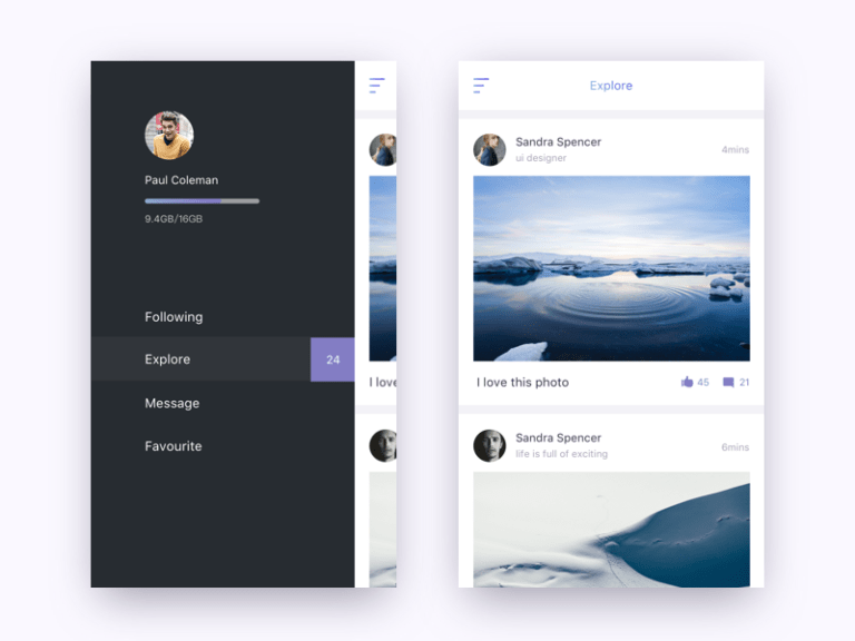 Various Alternatives to Hamburger Menu on Mobile Apps